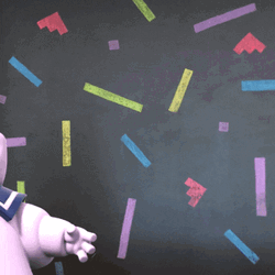 Stay Puft Marshmallow Man Walking By GIF | GIFDB.com