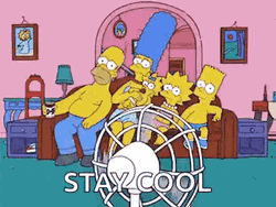 Staying Cool With Simpsons Family GIF | GIFDB.com