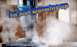 Steam Mop Im Just Warming Up GIF | GIFDB.com