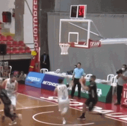 Steph Curry Blocked Dunk Shot GIF | GIFDB.com