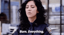 Stephanie Beatriz Burn Everything Burn It GIF | GIFDB.com