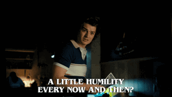 Steve Harrington Humility Please GIF | GIFDB.com