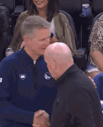 Steve Kerr Steve Clifford Holding Hands GIF | GIFDB.com
