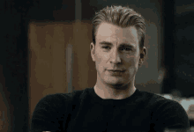 Steve Rogers Chris Evans Handsome Smirk Smile GIF | GIFDB.com