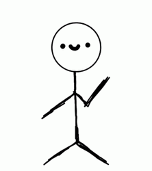 Stick Figure Hand Fan GIF | GIFDB.com