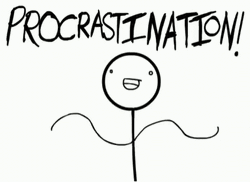 Stick Figure Procastination GIF | GIFDB.com
