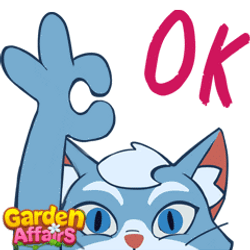 Sticker Cat Garden Affairs Okay Meme GIF | GIFDB.com