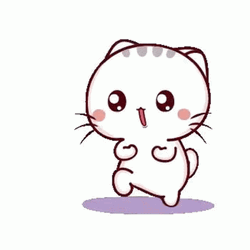 Sticker Cat Running GIF | GIFDB.com