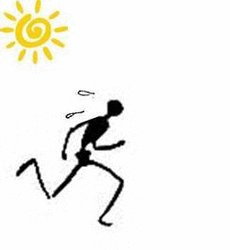 Stickman Jogging Sweating Extensively Animation GIF | GIFDB.com