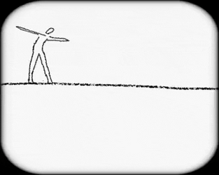 Stickman Walking On Balance Beam Mobile Drawing GIF | GIFDB.com