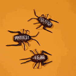 Stomping Fear Anxiety And Isolation Bug GIF | GIFDB.com