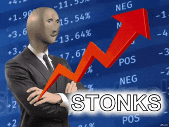 Stonks Meme Man With Crossed Arms GIF | GIFDB.com