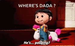 Stop Pooping Agnes Gru GIF | GIFDB.com