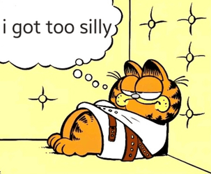 Straight Jacket Garfield Chilling GIF | GIFDB.com