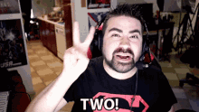 Streamer Man 2 Finger Sign GIF | GIFDB.com