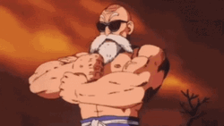 Strong Master Roshi GIF | GIFDB.com