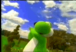 Lonely Yoshi Sleeping GIF | GIFDB.com