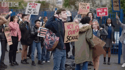 Student Riot Not Our School GIF | GIFDB.com