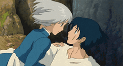 Studio Ghibli Sophie Hatter Hugging Her Lover GIF | GIFDB.com
