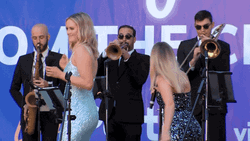 Stunning On Stage Bugle Jamming GIF | GIFDB.com
