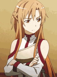 Sulking Serious Reaction Asuna GIF | GIFDB.com