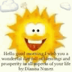 Sunny Waving Hello Monday Morning GIF | GIFDB.com