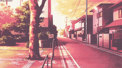 Sunset View Anime City GIF | GIFDB.com