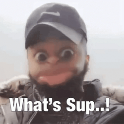 Man With Big Mouth Says Sup GIF | GIFDB.com