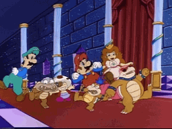 Super Mario Brothers Characters Dancing GIF | GIFDB.com