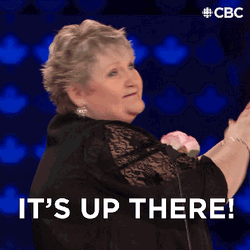 Survey Says It's Up There Woman Clapping GIF | GIFDB.com