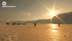 Svalbard Happy Solar Eclipse GIF | GIFDB.com