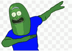 Swag Pickle Rick Dab GIF | GIFDB.com