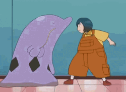 Swalot Pokemon Swallows Girl GIF | GIFDB.com