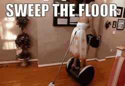 Easily Sweep The Floor GIF | GIFDB.com