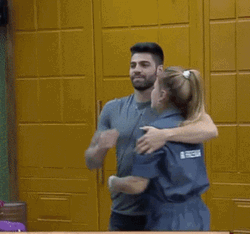 Sweet Couple Inmates Hug And Forehead Kiss GIF | GIFDB.com