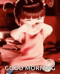 Sweet Good Morning Rubbing Eyes GIF | GIFDB.com