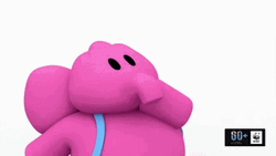 Sweet Pocoyo Hugging Elly GIF | GIFDB.com