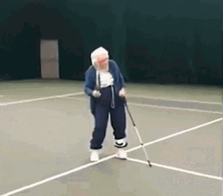 Swing And A Miss Old Woman GIF | GIFDB.com