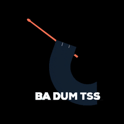 Swinging Hand With Drumstick Ba Dum Tss GIF | GIFDB.com