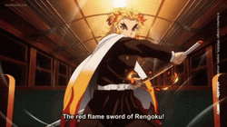 Sword Fighting Demon Slayer Rengoku GIF | GIFDB.com