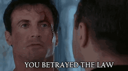 Sylvester Stallone Shouts You Betrayed The Law GIF | GIFDB.com