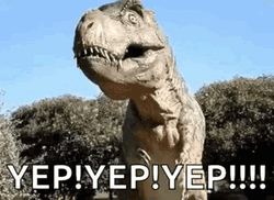 Blushing Dinosaur GIF | GIFDB.com