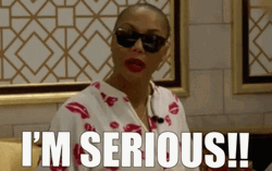 Tamar Braxton Im Serious GIF | GIFDB.com