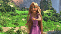 Tangled Rapunzel Running GIF | GIFDB.com