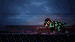 Tanjiro Vs Daki Battle GIF | GIFDB.com