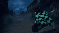 Tanjiro Vs Daki Clashing Moment GIF | GIFDB.com