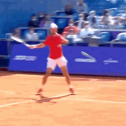 Tantrum Angry Tennis Player Breaking Racket GIF | GIFDB.com