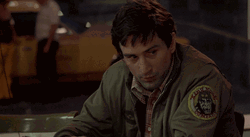 Taxi Driver Travis Bickle Looking To The Side GIF | GIFDB.com