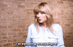 Taylor Swift I'm Sweating Everywhere GIF | GIFDB.com
