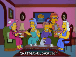 Tea Party The Simpsons Ladies GIF | GIFDB.com